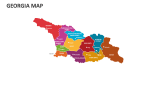 Georgia Map for Google Slides and PowerPoint - PPT Slides