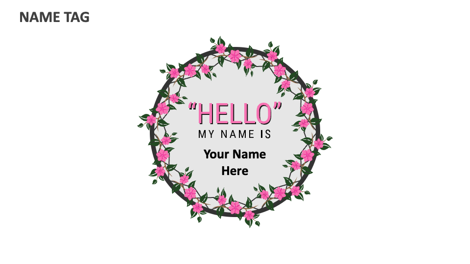 Name Tag for Google Slides and PowerPoint