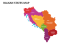 Balkan States map for Google Slides and PowerPoint - PPT Slides