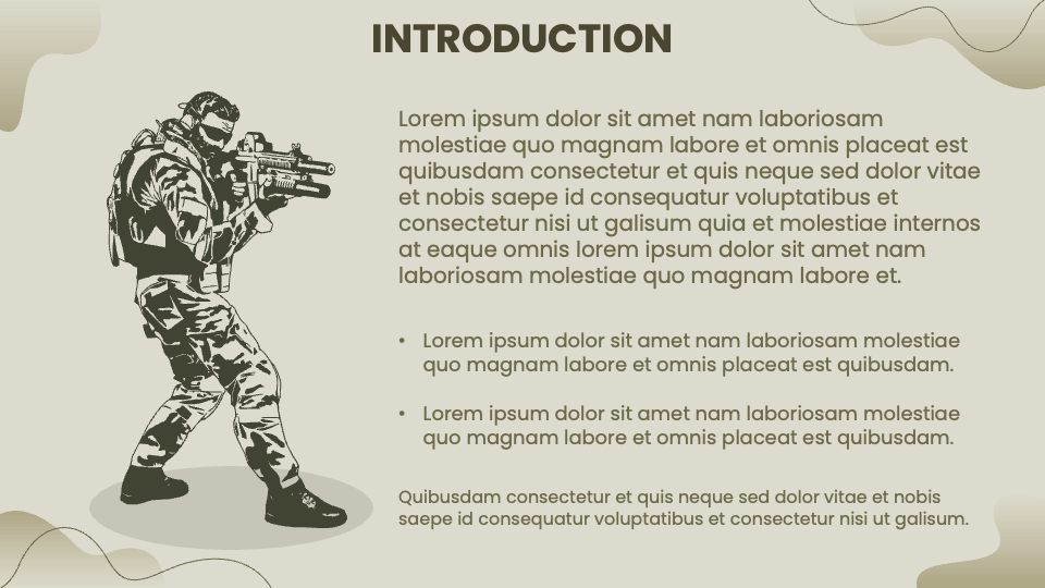 Free Military Theme for Google Slides and PowerPoint