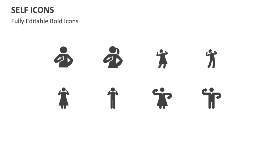 Self Icons for Google Slides and PowerPoint