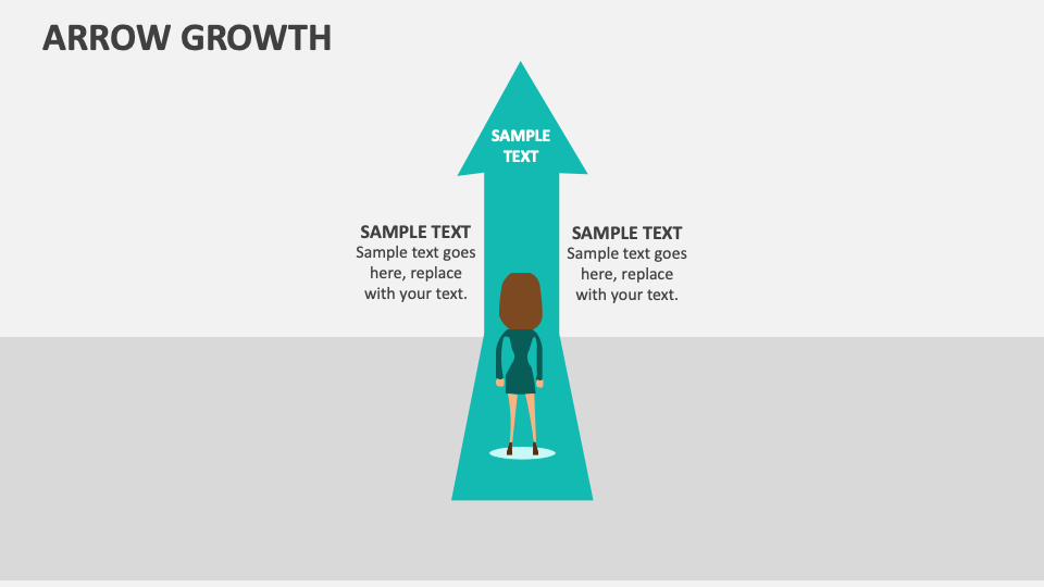 Arrow Growth PowerPoint and Google Slides Template - PPT Slides