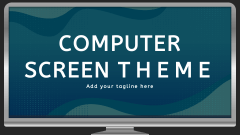 Free Computer Screen Presentation Theme for Google Slides and PowerPoint