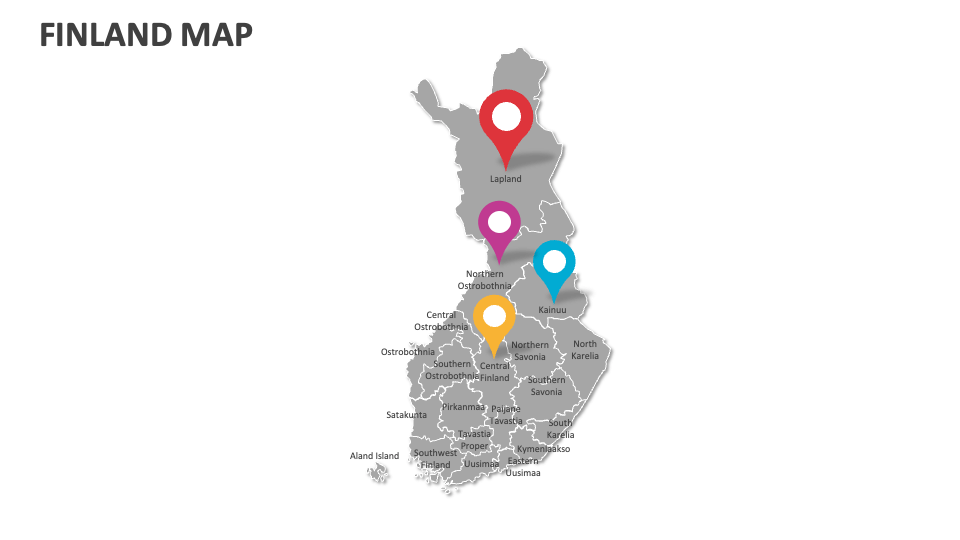 Finland Map for Google Slides and PowerPoint - PPT Slides