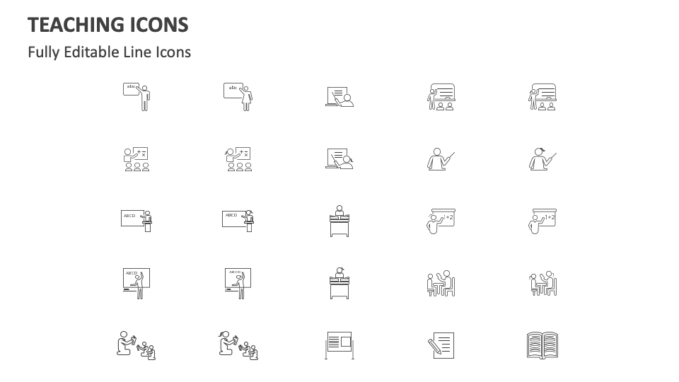 Teaching Icons for Google Slides and PowerPoint