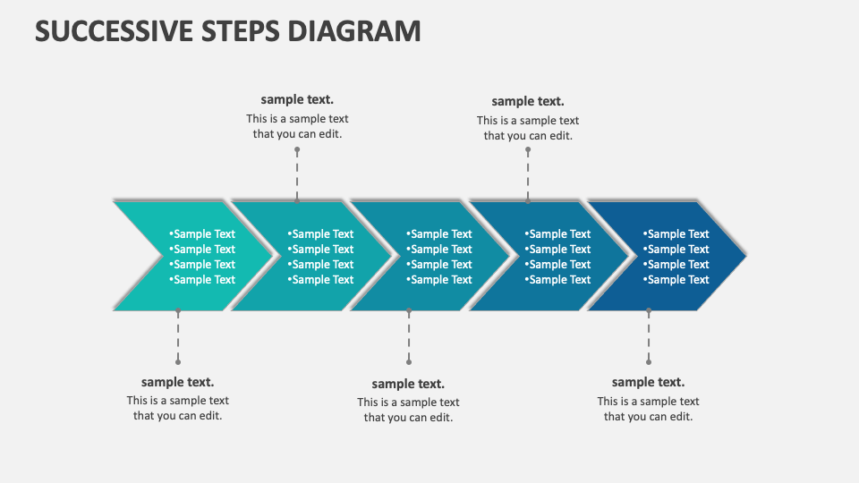 Successive Steps Diagram Template for PowerPoint and Google Slides ...