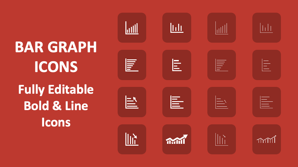 Bar Graph Icons for Google Slides and PowerPoint