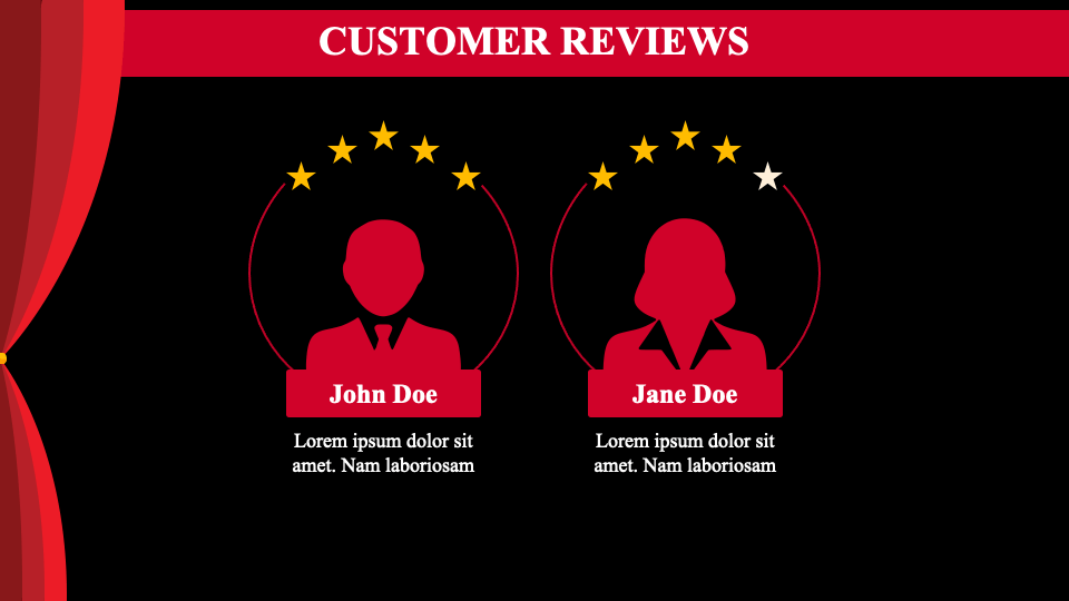 Free Red Carpet Presentation Theme for PowerPoint and Google Slides - PPT Slides