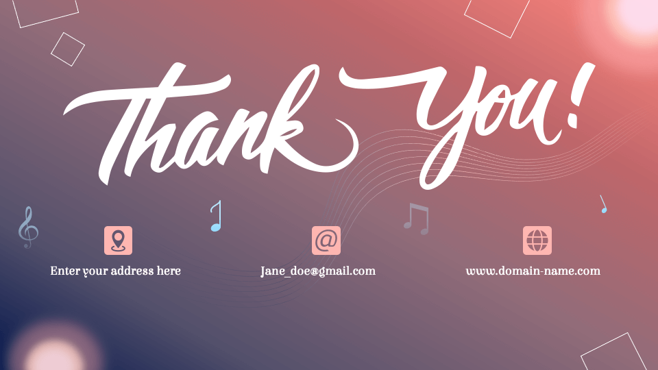 Free Music Background Presentation for Google Slides and PowerPoint
