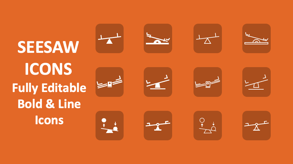 Seesaw Icons for Google Slides and PowerPoint