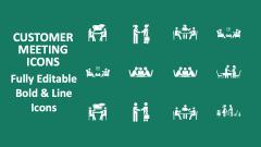 Customer Meeting Icons for PowerPoint and Google Slides - PPT Slides