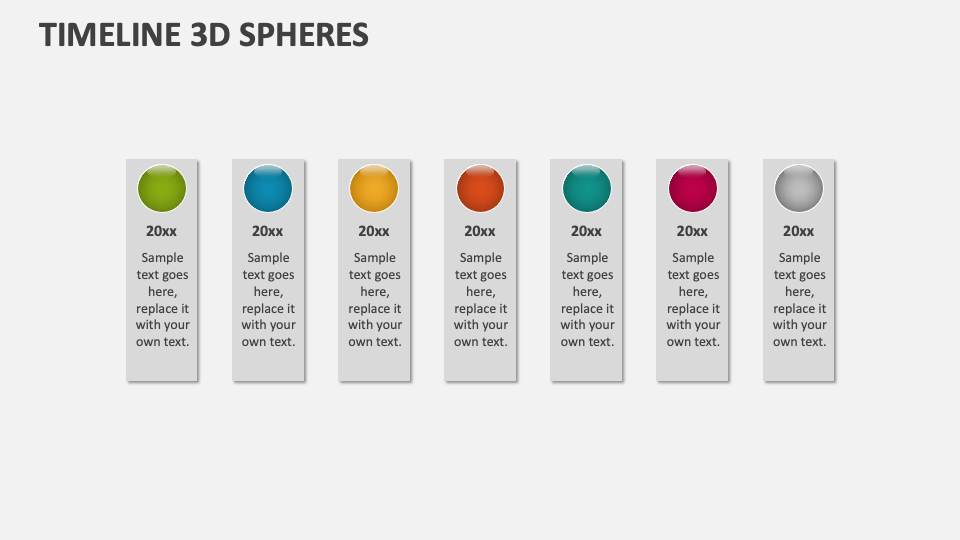 Timeline 3D Spheres Template for PowerPoint and Google Slides - PPT Slides