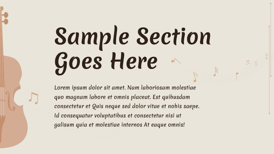 Free Violin Theme for Google Slides and PowerPoint