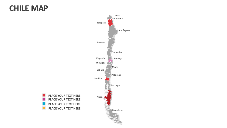 Chile Map for Google Slides and PowerPoint - PPT Slides