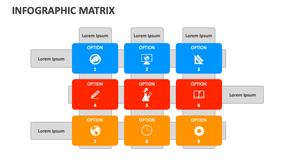 Infographic Matrix PowerPoint and Google Slides Template - PPT Slides