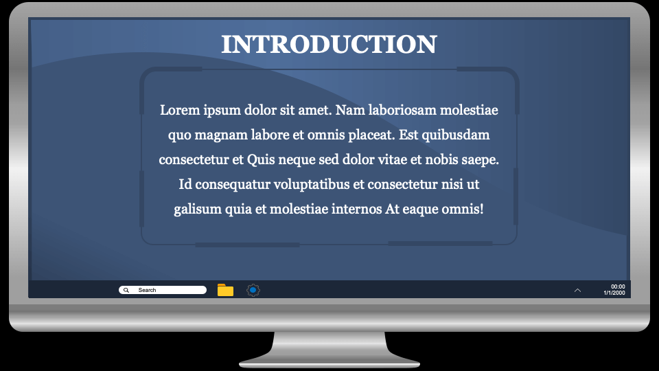 Desktop Presentation Theme for PowerPoint and Google Slides - PPT Slides