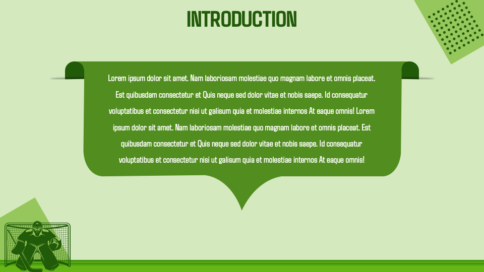 Free Hockey Presentation Theme for Google Slides and PowerPoint