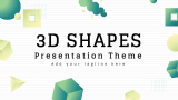 Free 3D Shapes Presentation Theme for Google Slides and PowerPoint