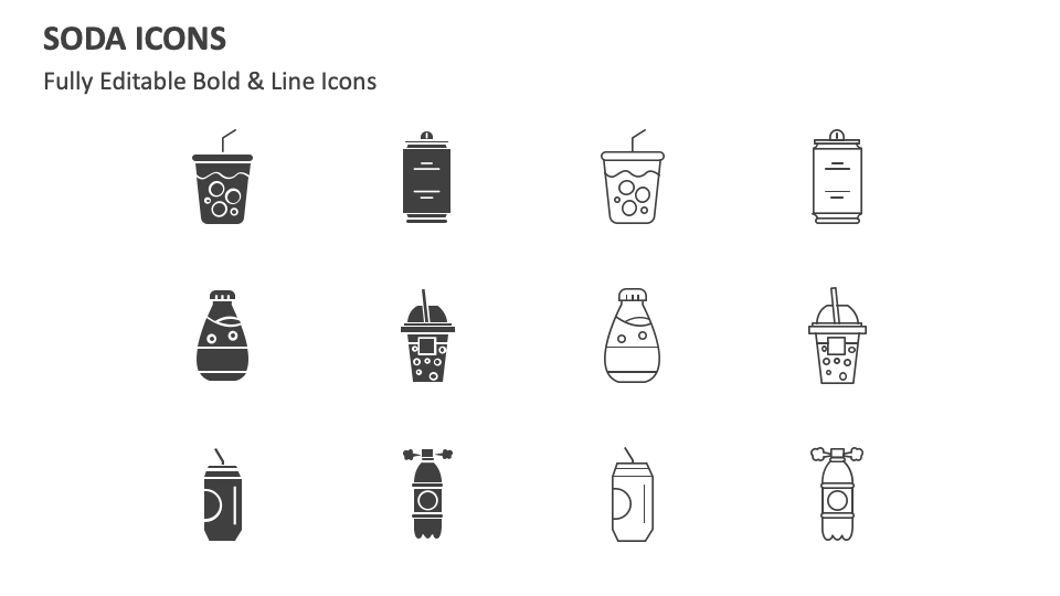 Soda Icons for PowerPoint and Google Slides - PPT Slides