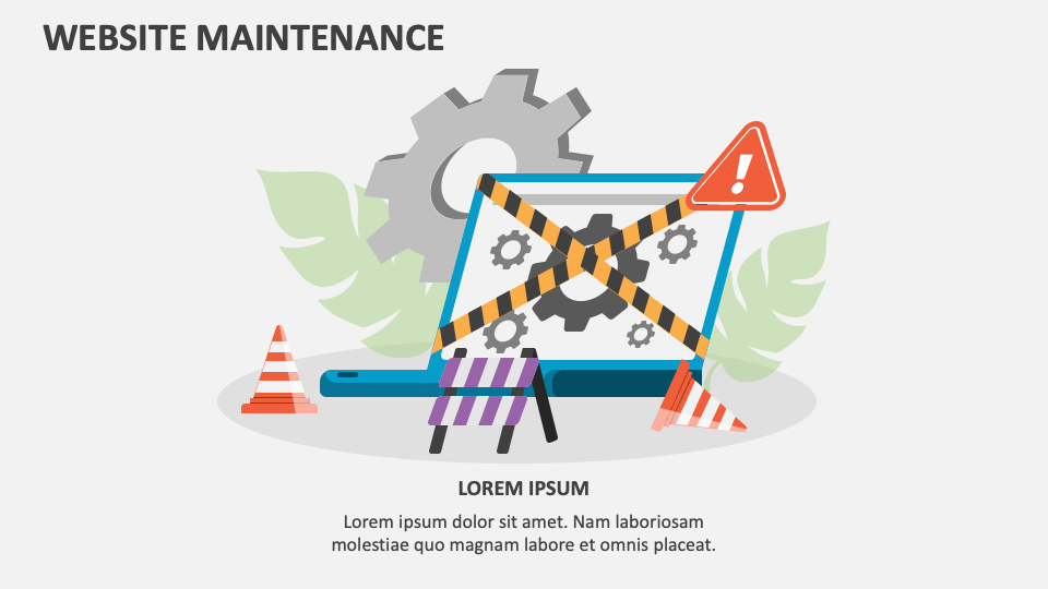 Website Maintenance Template for Google Slides and PowerPoint - PPT Slides