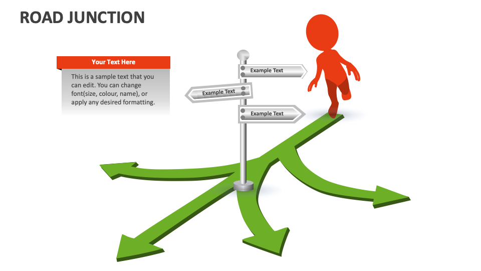 Road Junction Template for PowerPoint and Google Slides - PPT Slides