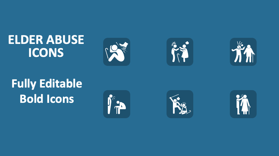 Elder Abuse Icons for Google Slides and PowerPoint