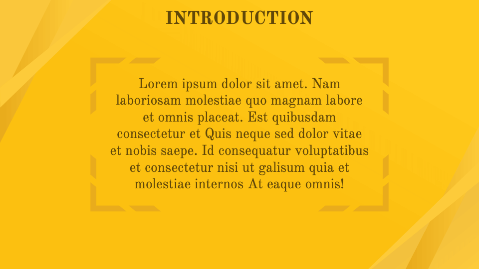 Yellow Presentation Background Theme for PowerPoint and Google Slides ...