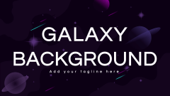 Free Galaxy Background Presentation for Google Slides and PowerPoint