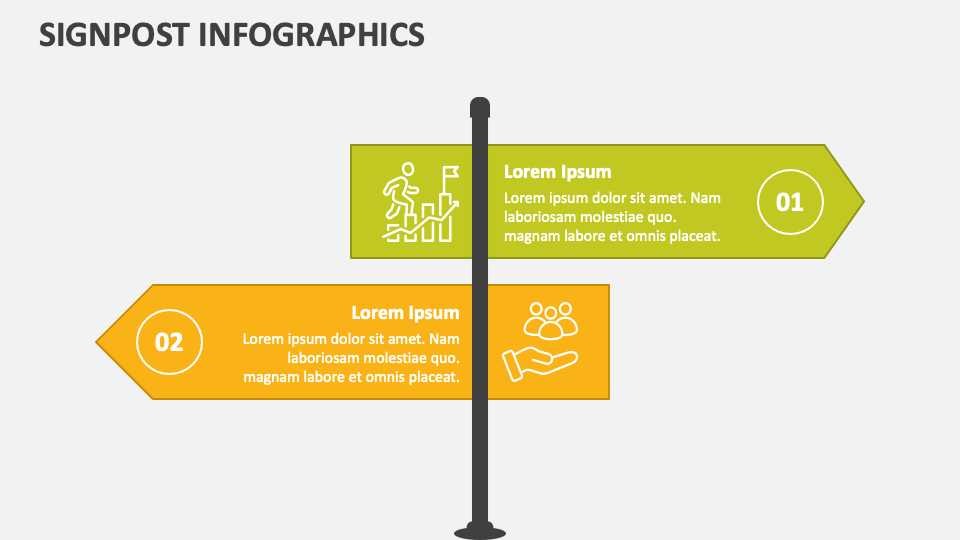 Signpost Infographics for Google Slides and PowerPoint - PPT Slides