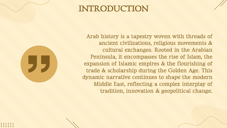 Free Arab History Presentation Template for Google Slides and ...