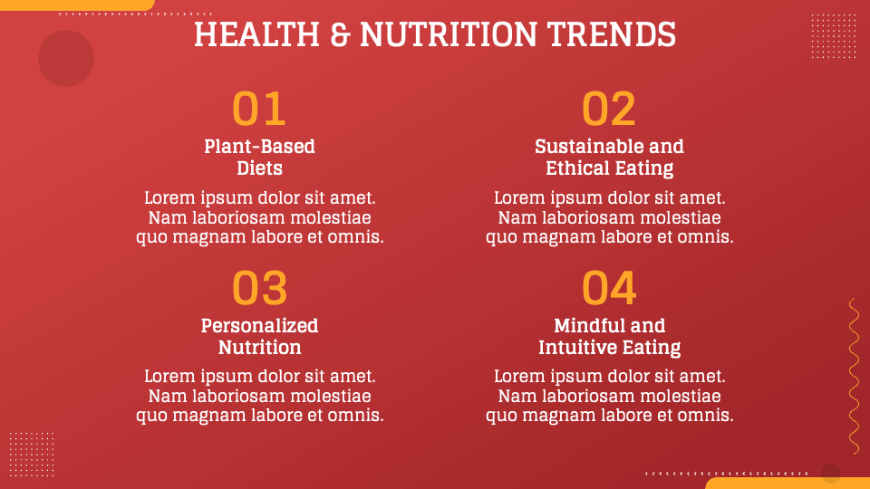Free Modern Food Presentation for Google Slides and PowerPoint