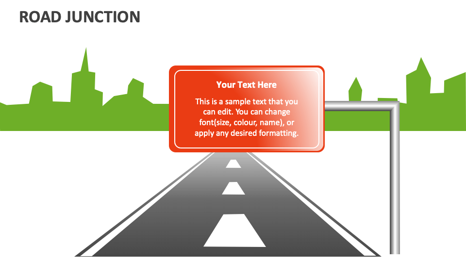 Road Junction Template for PowerPoint and Google Slides - PPT Slides