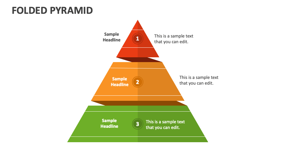 Folded Pyramid PowerPoint and Google Slides Template - PPT Slides