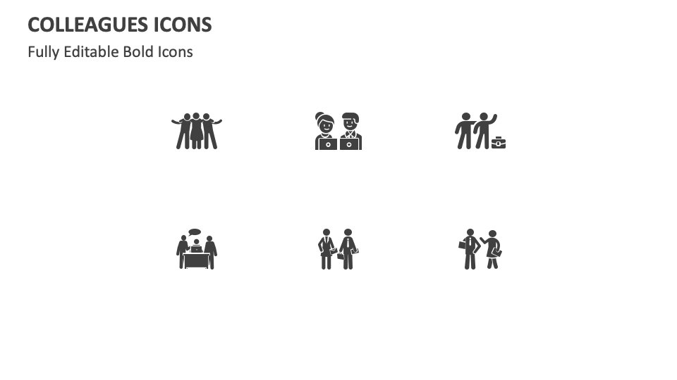 Colleagues Icons for Google Slides and PowerPoint