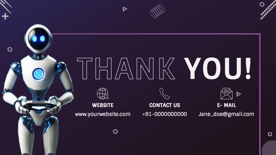 Artificial Intelligence In Gaming Template For Google Slides And