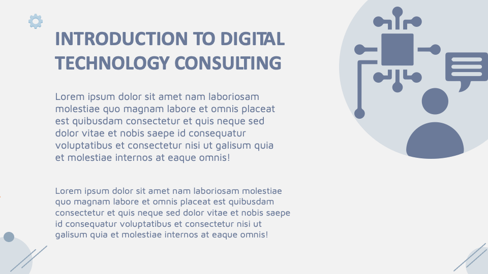 Digital Technology Consulting Presentation for Google Slides and PowerPoint