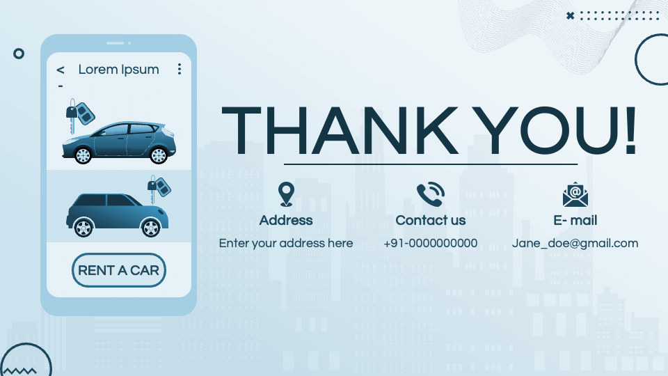 Car Rental Business Plan Template for Google Slides and PowerPoint