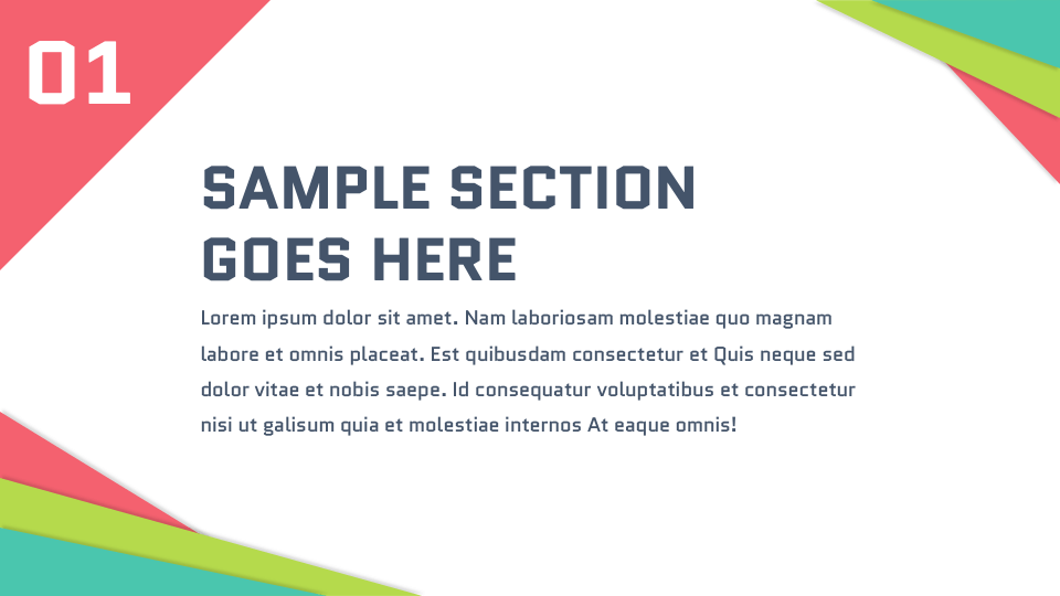 Free Geometric Papercut Presentation Theme for Google Slides and PowerPoint