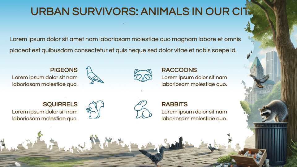 Free - Animal Habitat Presentation Template for Google Slides and ...