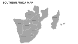Southern Africa Map for Google Slides and PowerPoint - PPT Slides