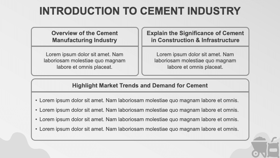 Cement Factory Business Plan PowerPoint and Google Slides Template - PPT Slides