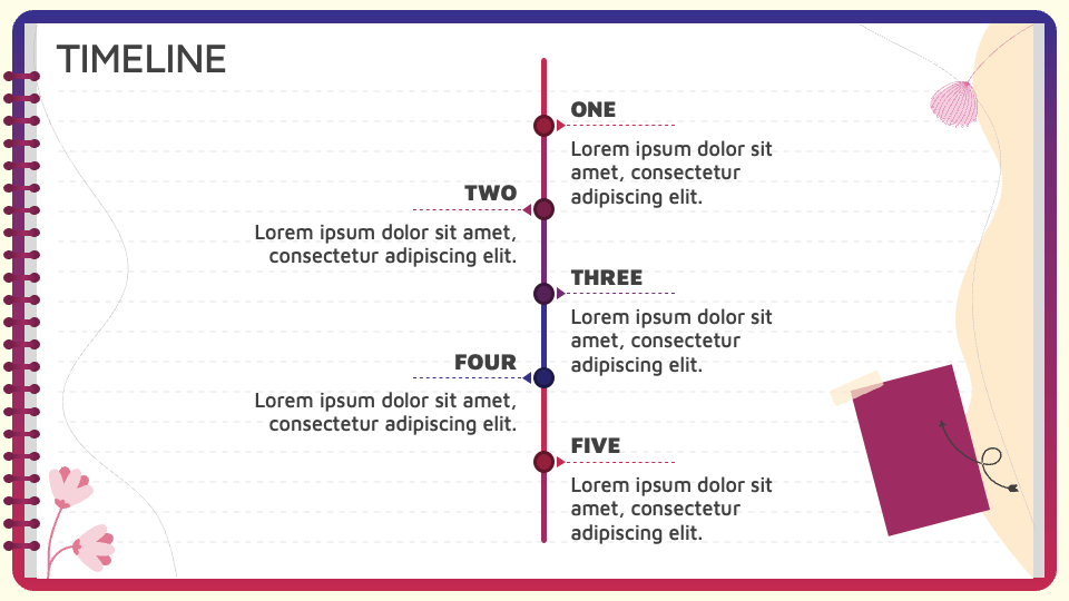 Free Diary Presentation Theme for Google Slides and PowerPoint