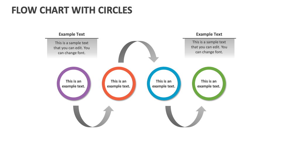 Flow Chart with Circles for PowerPoint and Google Slides - PPT Slides