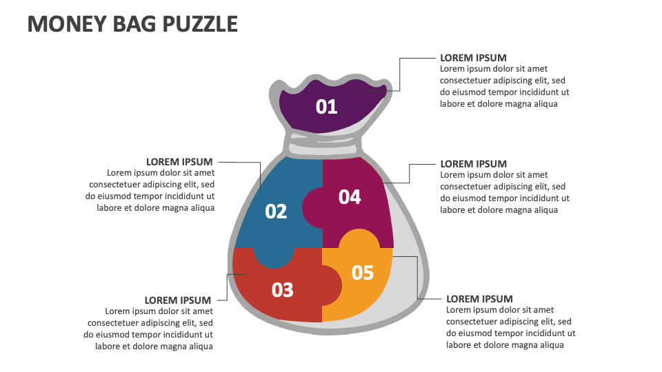 Money Bag Puzzle Template for PowerPoint and Google Slides - PPT Slides