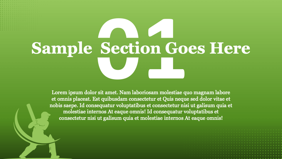 Free Box Cricket Presentation Theme for Google Slides and PowerPoint