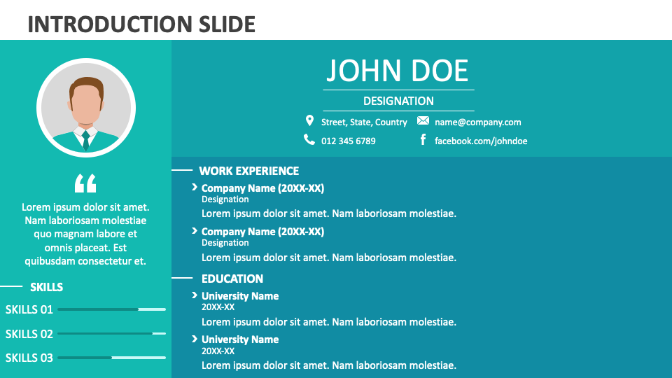 presentation slide introduction sample