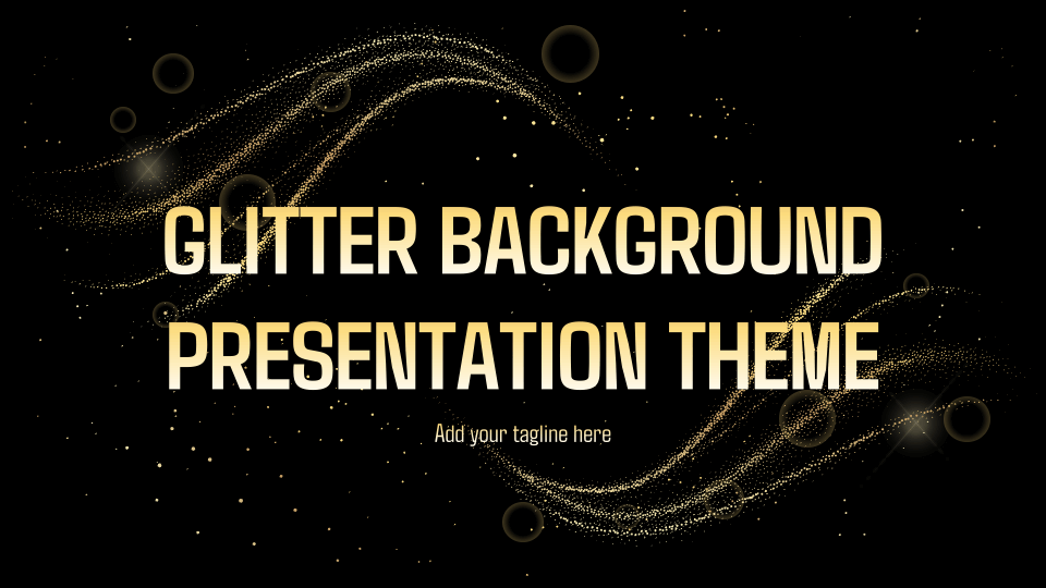 Free Glitter Background Presentation Theme for Google Slides and PowerPoint
