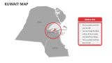 Kuwait map for Google Slides and PowerPoint - PPT Slides