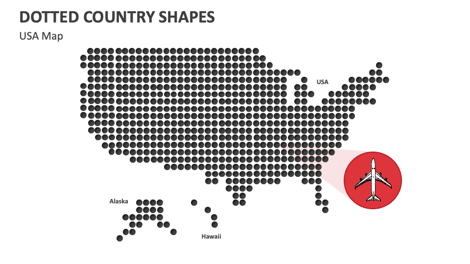 Dotted Country Shapes for Google Slides and PowerPoint - PPT Slides