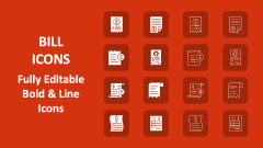 Bill Icons for Google Slides and PowerPoint